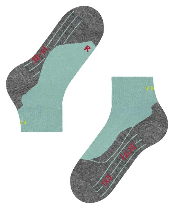 Falke Tk5 Wander Short Trekking Socks - Green