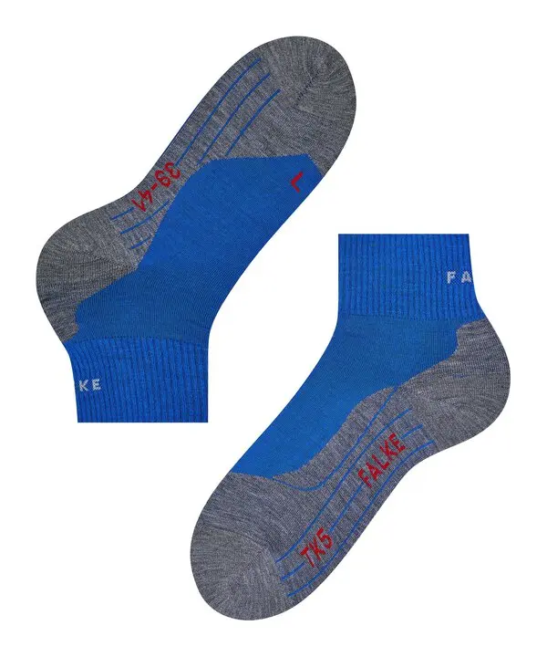 Falke Tk5 Wander Short Trekking Socks - Blue