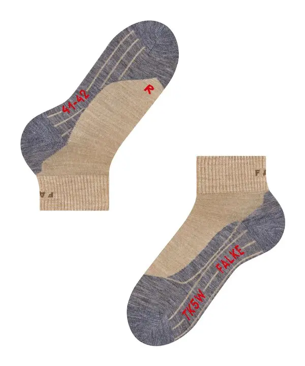 Falke Tk5 Wander Short Trekking Socks - Beige