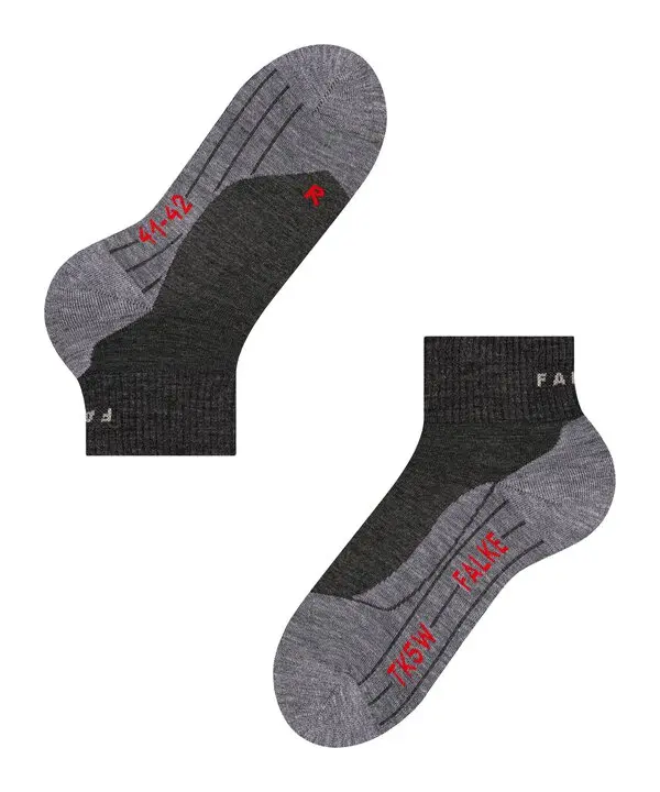 Falke Tk5 Wander Short Trekking Socks - Grey