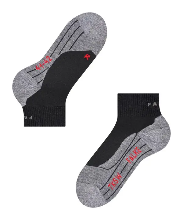 Falke Tk5 Wander Short Trekking Socks - Black
