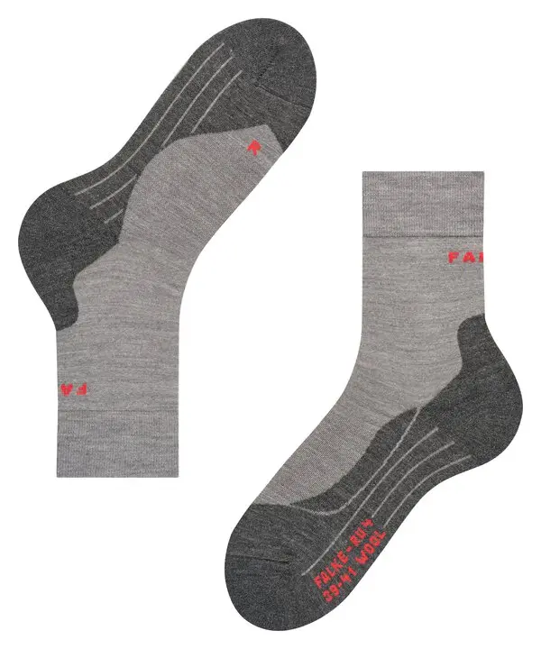 Falke Ru4 Endurance Wool Running Socks - Grey