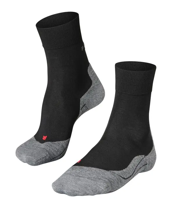 Falke Ru4 Endurance Wool Running Socks - Black