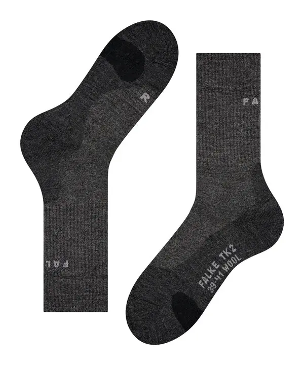Falke Tk2 Wool Trekking Socks - Grey