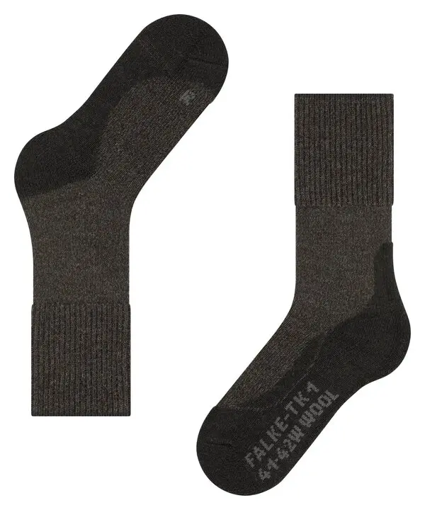 Falke Tk1 Adventure Wool Trekking Socks - Grey