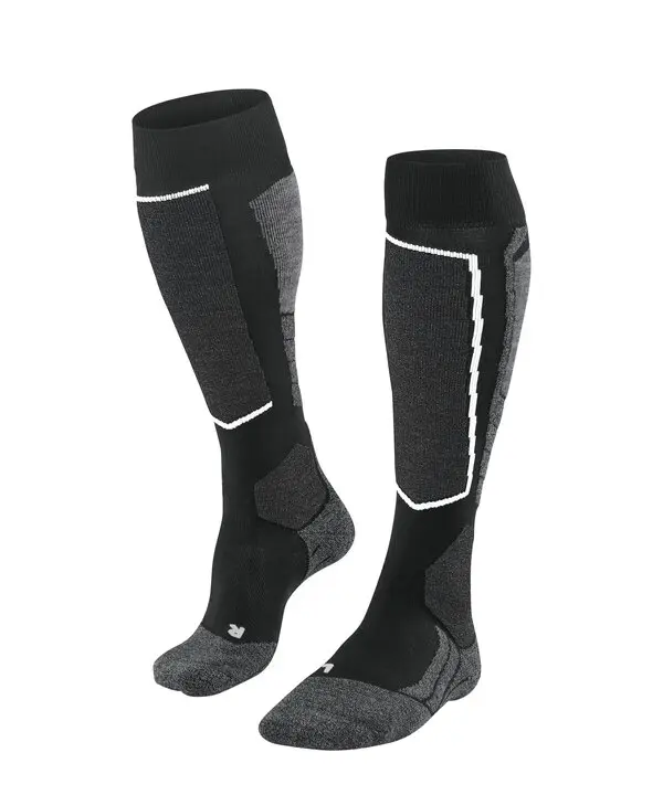Falke Sk2 Intermediate Vegan Skiing Socks - Black