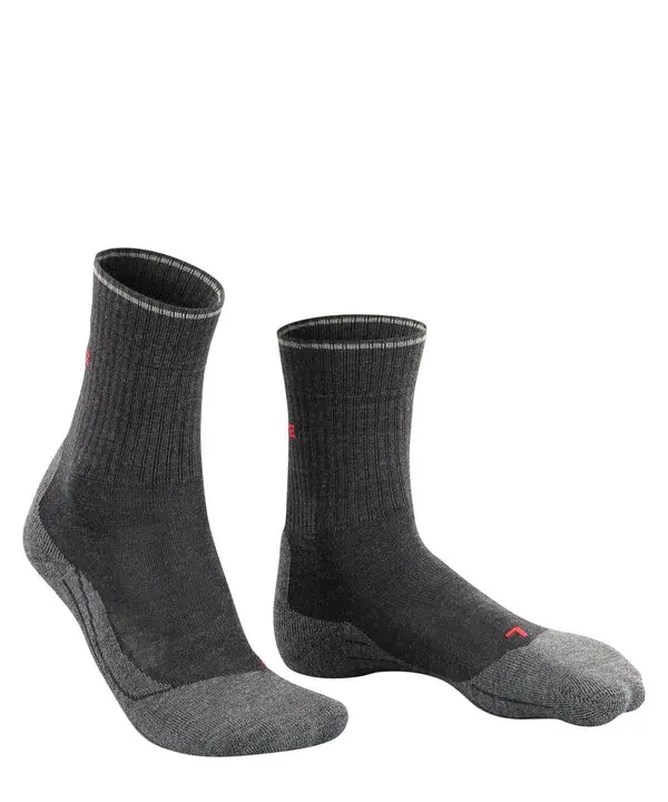 Falke Tk2 Wool Silk Trekking Crew Socks - Grey