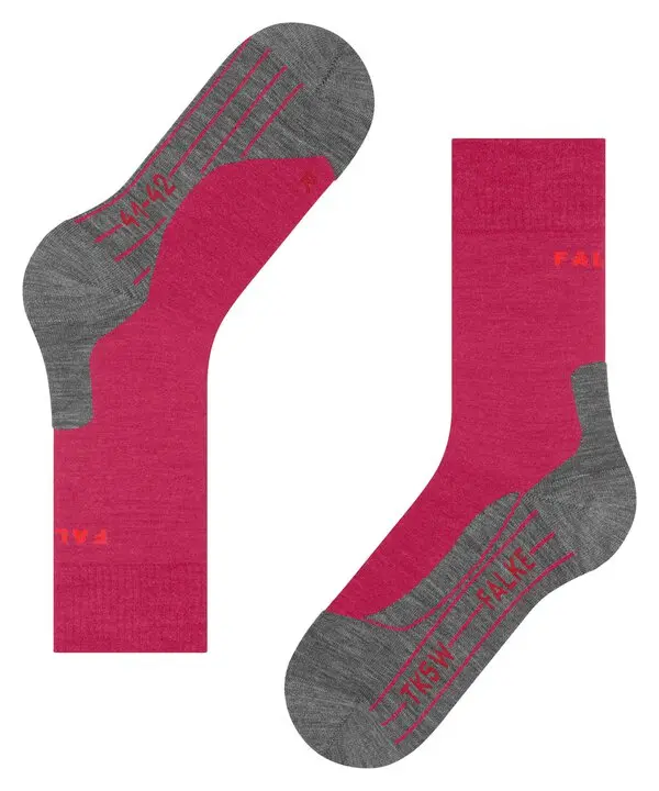 Falke Tk5 Wander Trekking Socks - Red