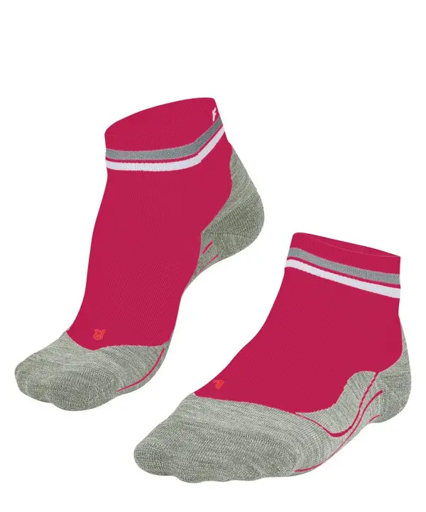 Falke Ru4 Endurance Short Reflect Running Socks - Red
