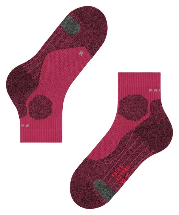 Falke Ru Trail Grip Running Socks - Red
