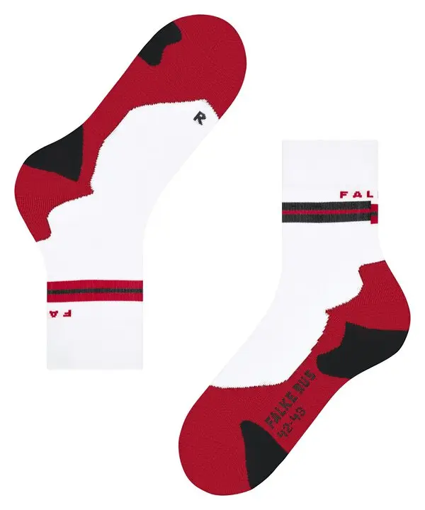 Falke Ru5 Lightweight Calf-length Running Socks - White