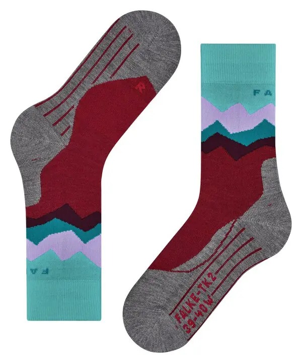 Falke Tk2 Explore Trekking Socks - Red