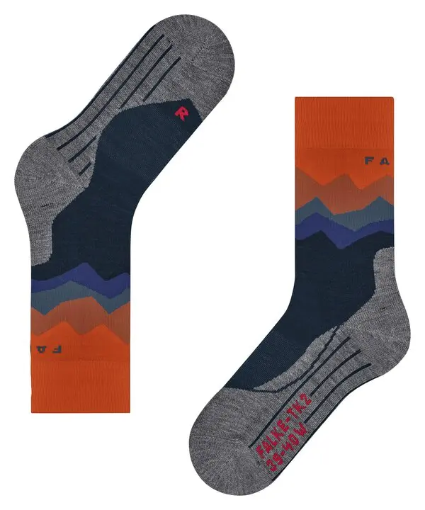 Falke Tk2 Explore Trekking Socks With Merino Wool Blend - Blue