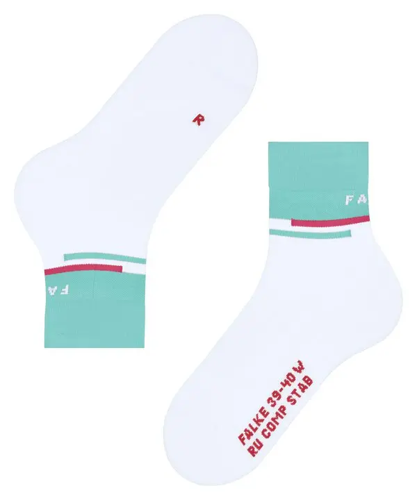 Falke Ru Compression Stabilizing Ankle Sports Socks - White