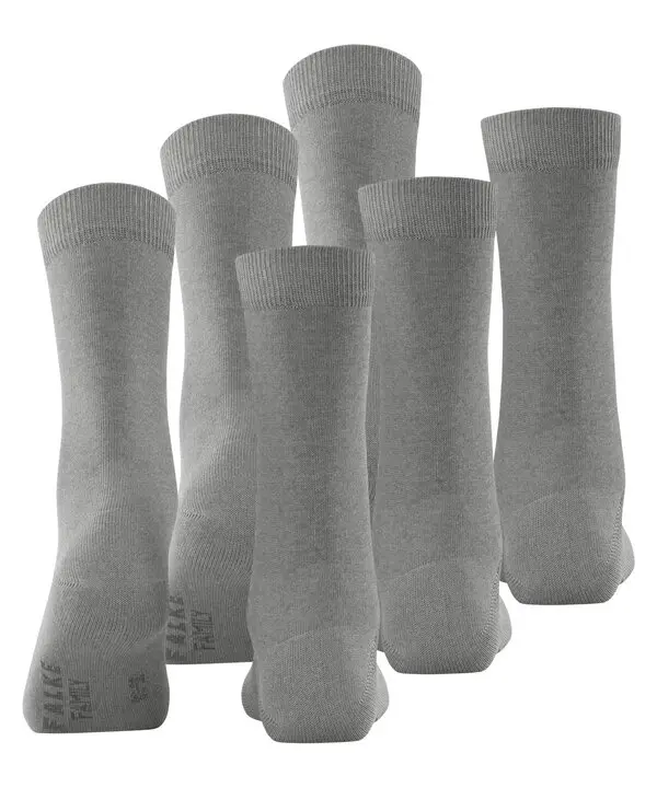 Falke Family 3-pack Crew Socks - Grey