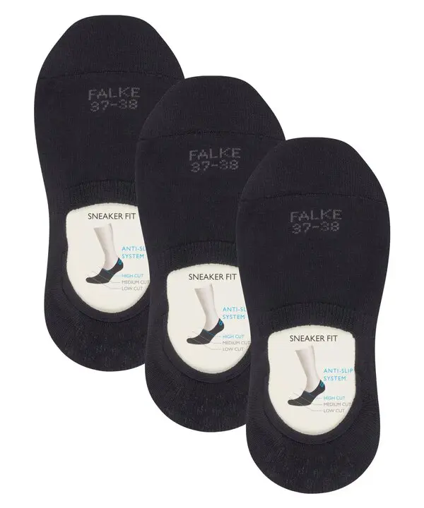Falke Invisible Socks 3 Pack - Black