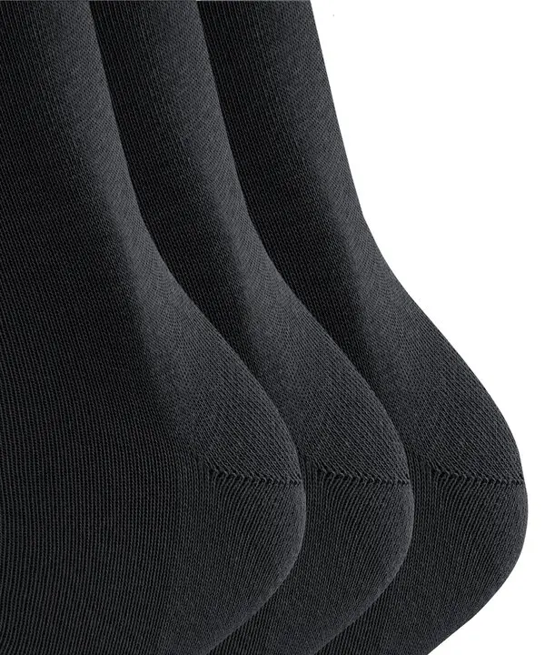 Falke Family 3-pack Crew Socks - Black