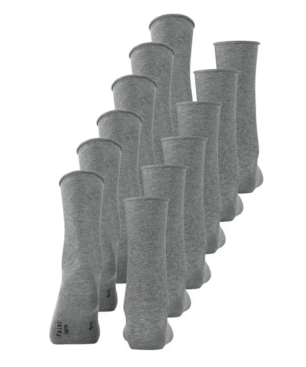 Falke Pack Of Six Crew Socks - Grey