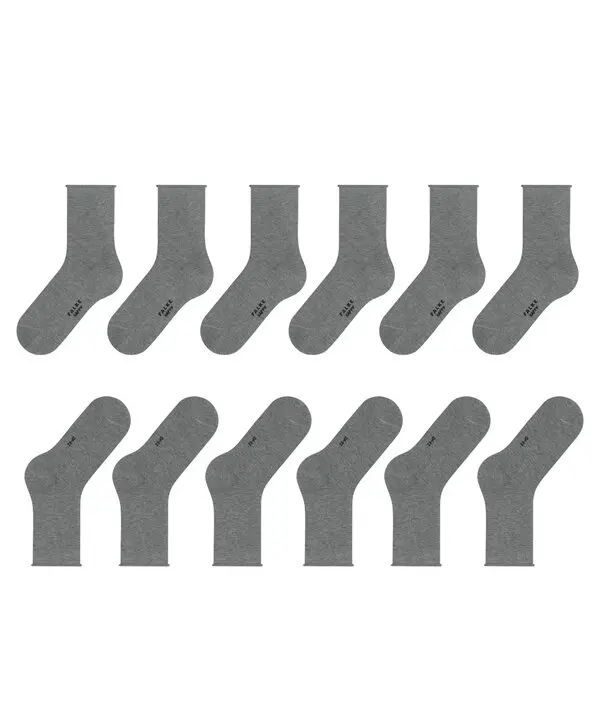 Falke Pack Of Six Crew Socks - Grey