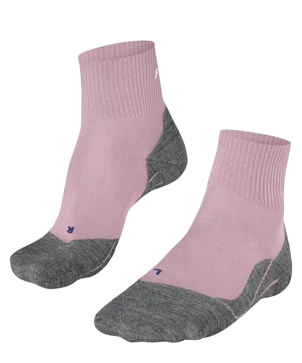Falke Tk5 Wander Cool Short Trekking Socks - Rose