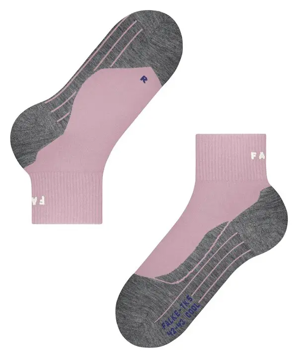 Falke Tk5 Wander Cool Short Trekking Socks - Rose