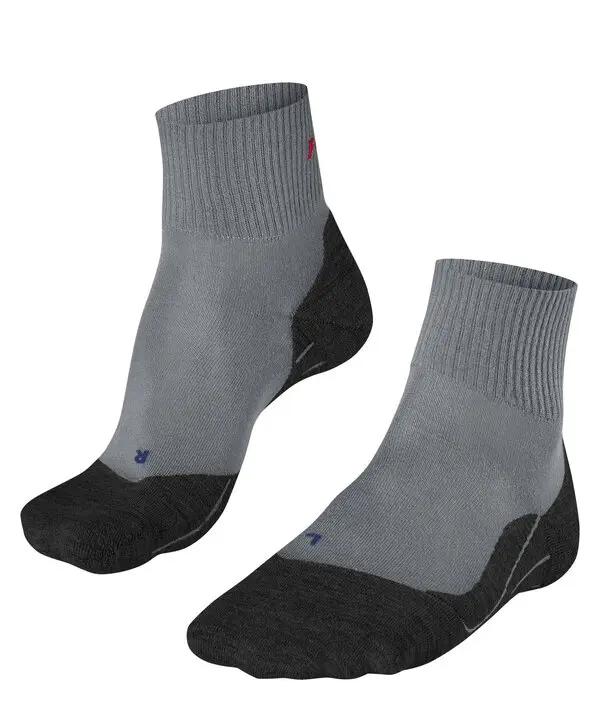 Falke Tk5 Wander Cool Short Trekking Socks - Grey