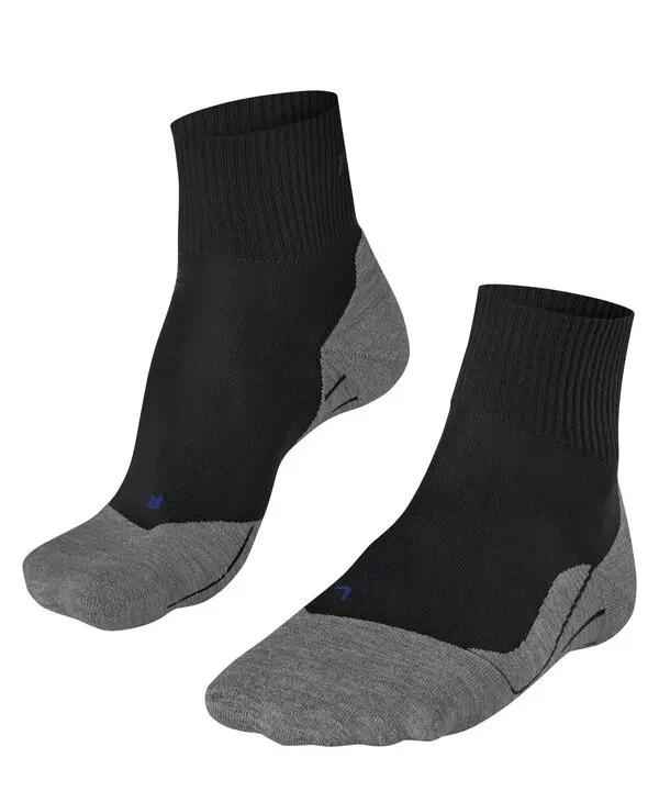 Falke Tk5 Wander Cool Short Trekking Socks - Black