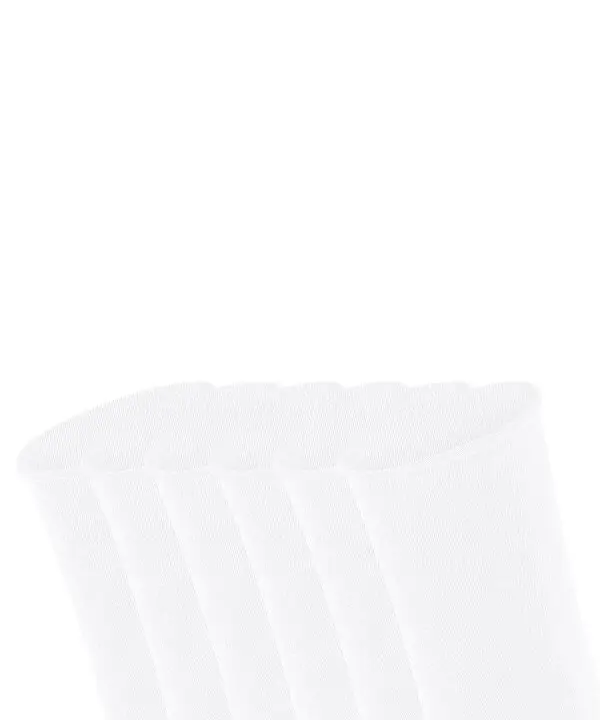 Falke Happy 6-pack Crew Socks - White