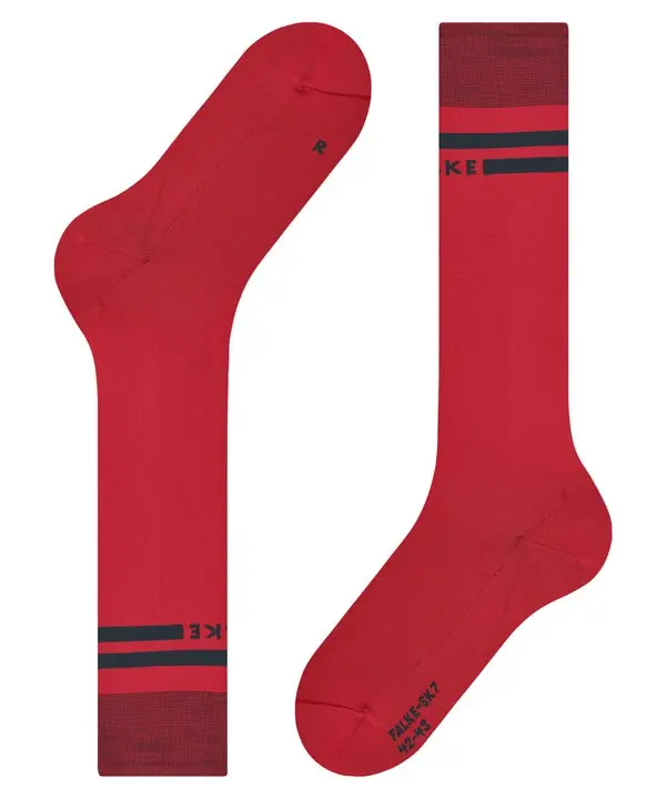 Falke Sk7 Race Skiing Socks - Red