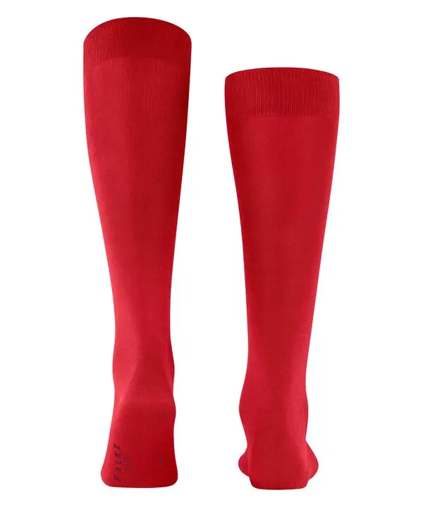 Falke Tiago Knee-high Cotton Dress Socks - Red