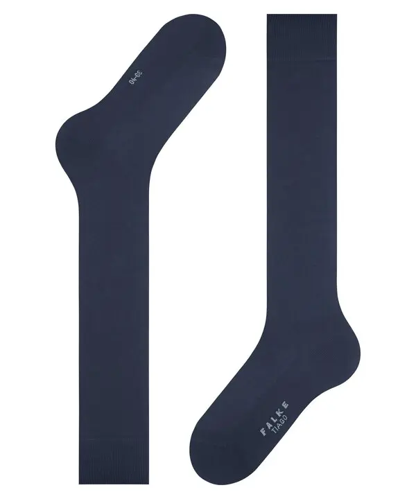 Falke Tiago Knee-high Cotton Dress Socks - Blue