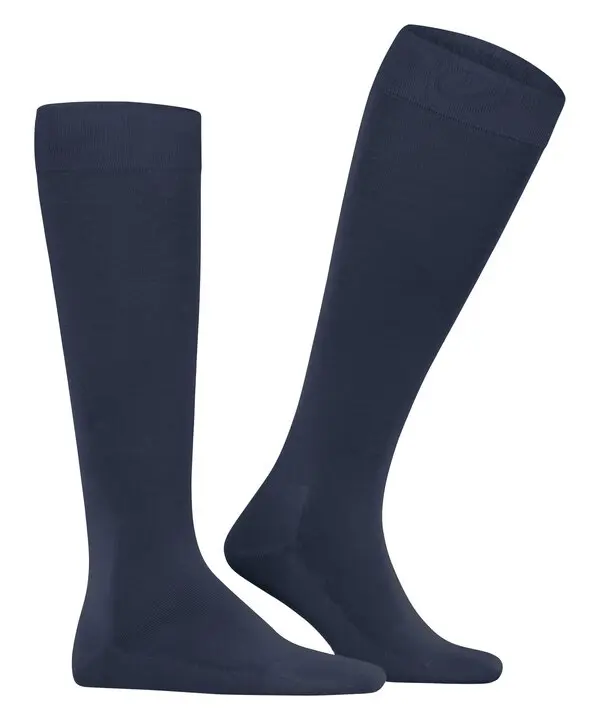Falke Tiago Knee-high Cotton Dress Socks - Blue