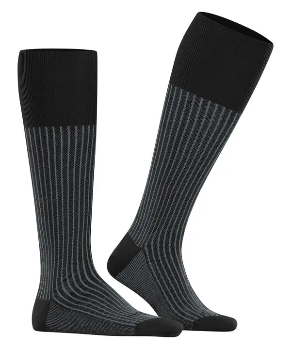 Falke Oxford Stripe Knee-high Dress Socks