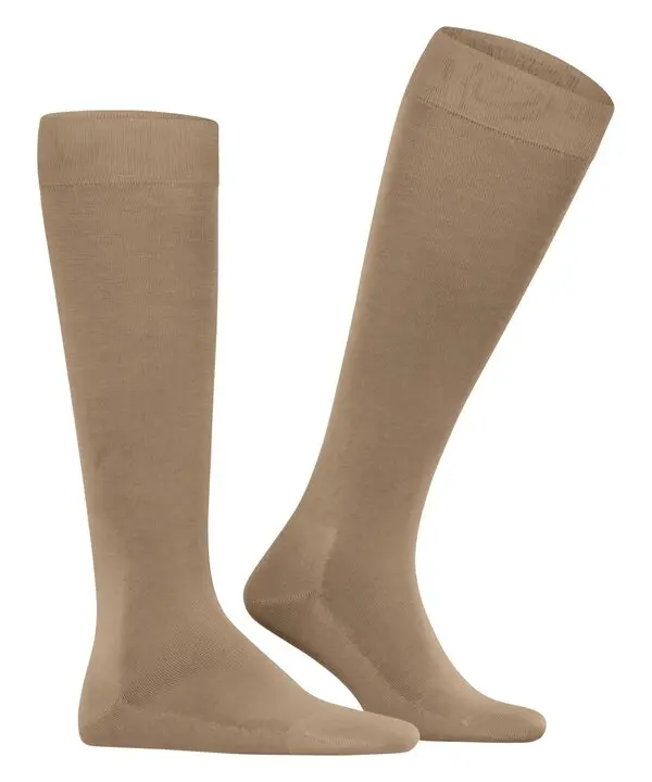 Falke Tiago Knee-high Socks In Fil D'écosse Cotton - Brown