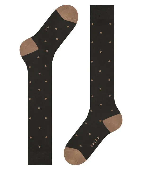 Falke Polka Dot Knee-high Socks - Brown