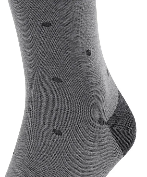 Falke Polka Dot Knee-high Business Socks - Grey
