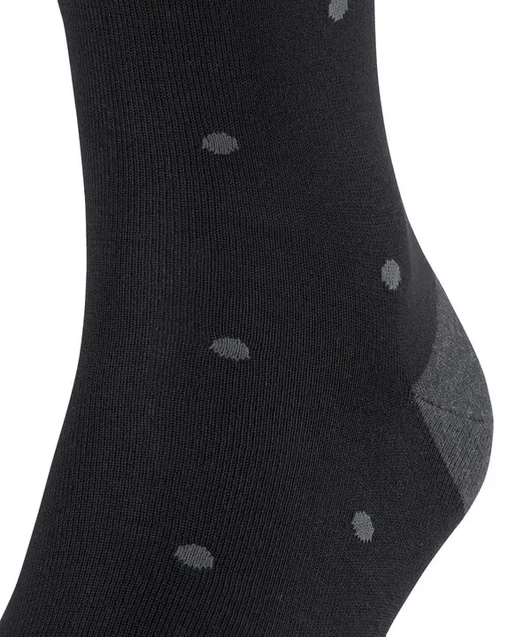 Falke Polka Dot Knee-high Business Socks - Grey