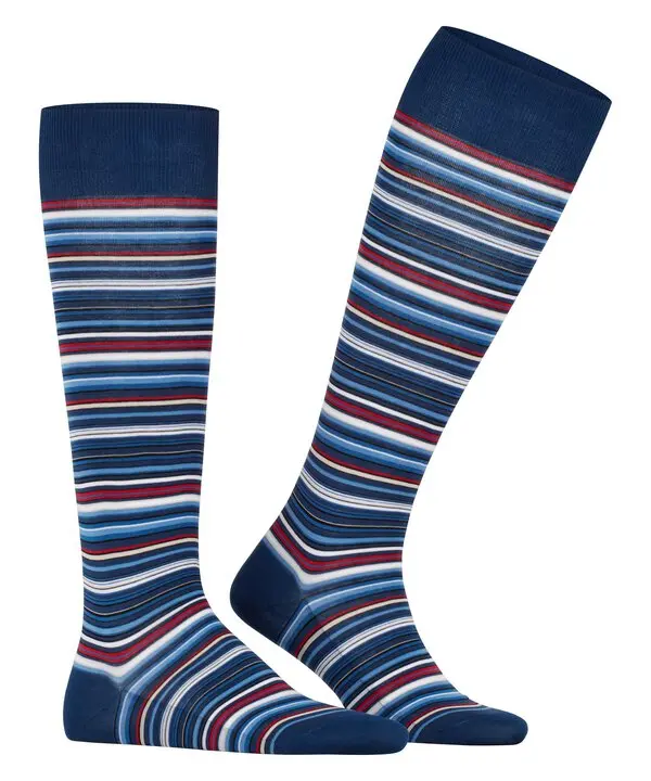 Falke Knee-high Striped Socks - Blue