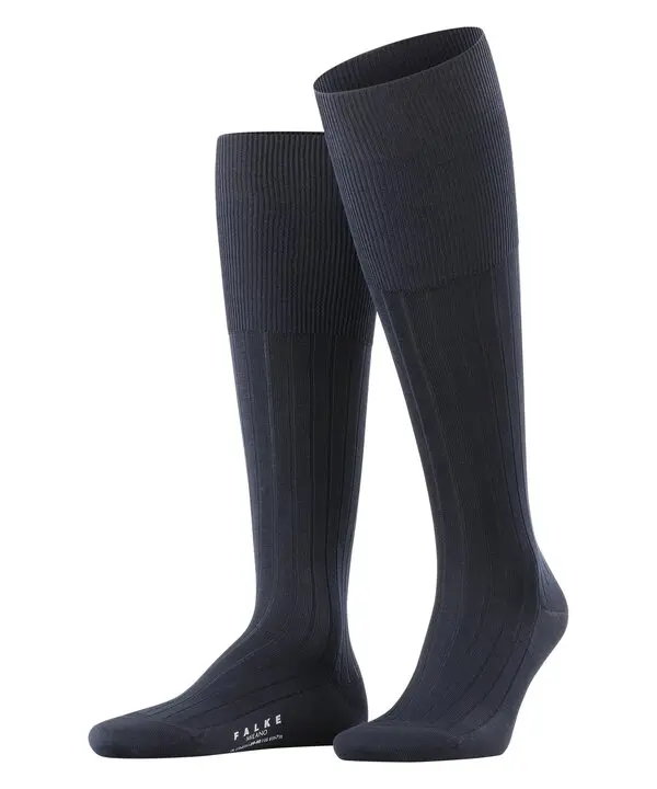 Falke Milano Ribbed Knee High Socks - Blue