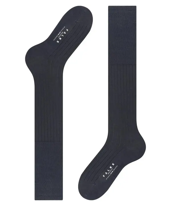 Falke Milano Ribbed Knee High Socks - Blue
