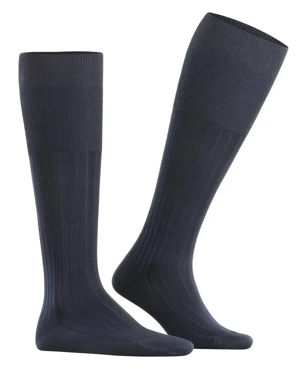 Falke Milano Ribbed Knee High Socks - Blue