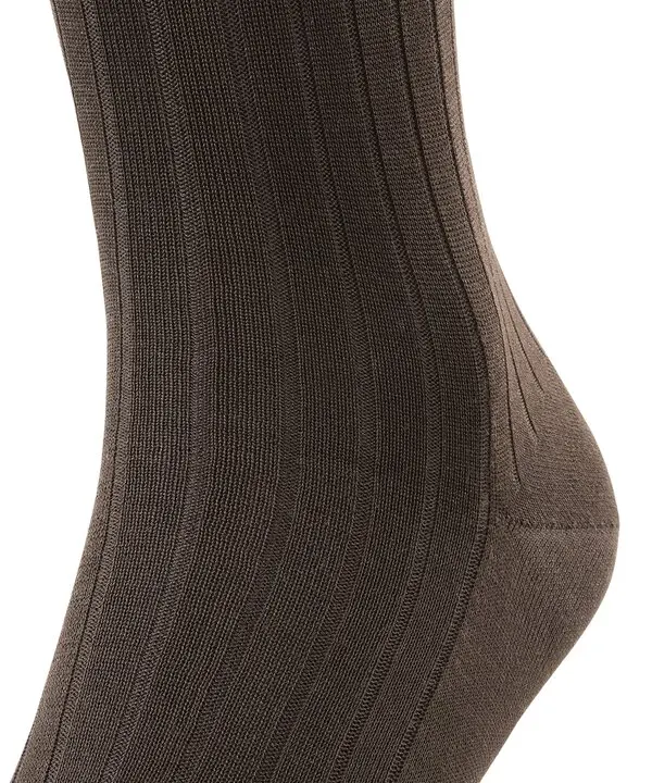 Falke Milano Knee High Ribbed Socks - Brown