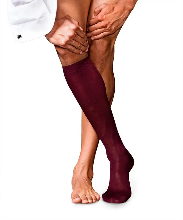 Falke No. 9 Pure Fil D'ecosse Dress Socks - Red