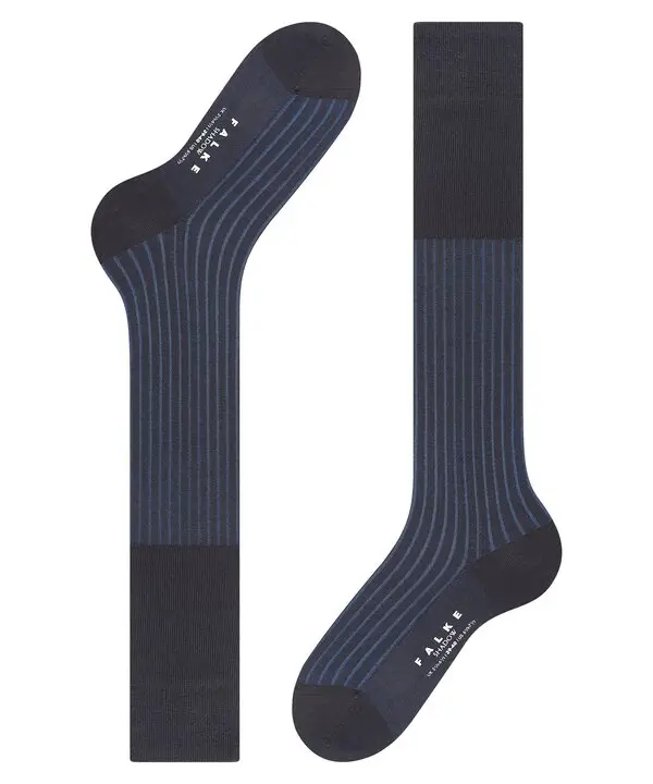 Falke Shadow Knee High Dress Socks - Blue