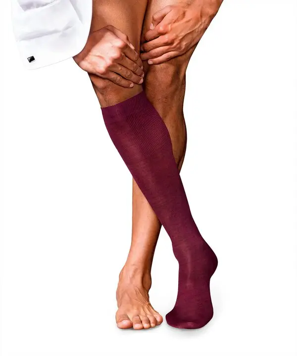 Falke Finest Merino & Silk Knee High Socks - Red