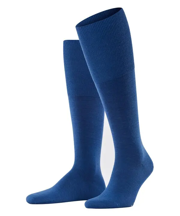 Falke Knee-high Merino Wool And Cotton Blend Socks - Blue