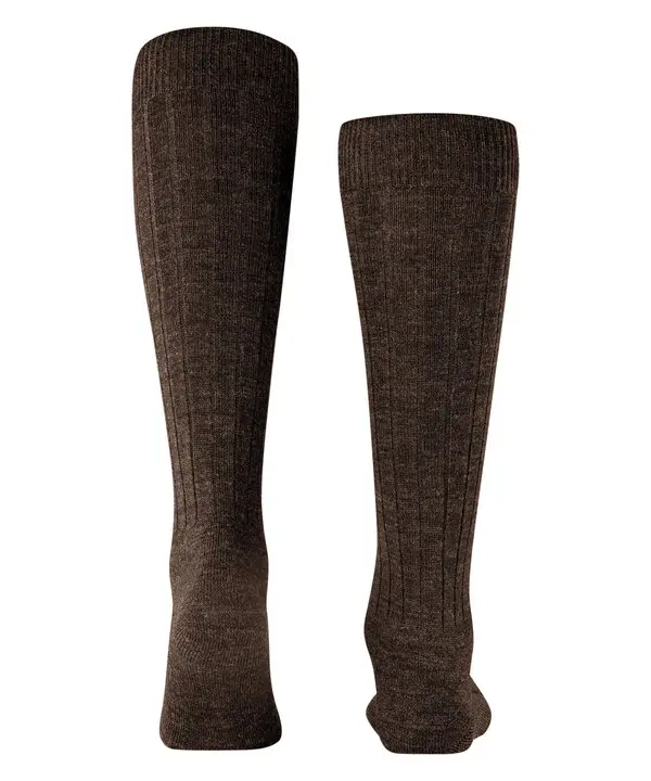 Falke Knee-high Ribbed Merino Wool Socks - Brown