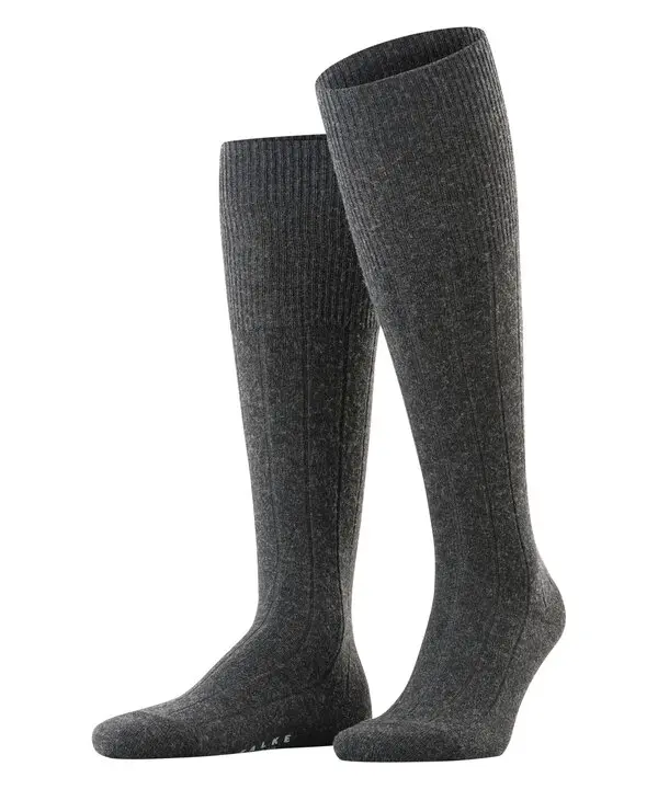Falke Lhasa Rib Knee High Socks - Grey