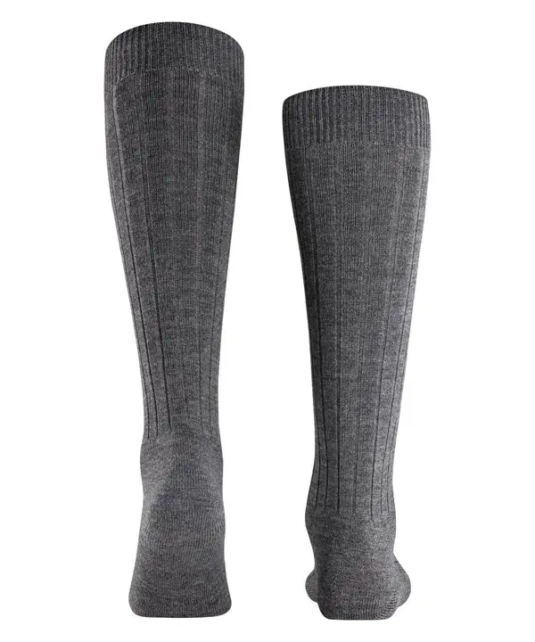 Falke Ribbed Knee High Socks - Grey