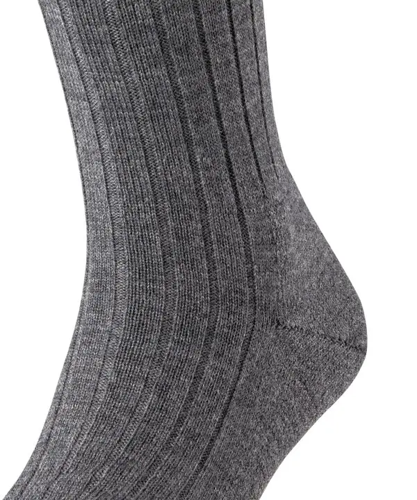 Falke Ribbed Knee High Socks - Grey